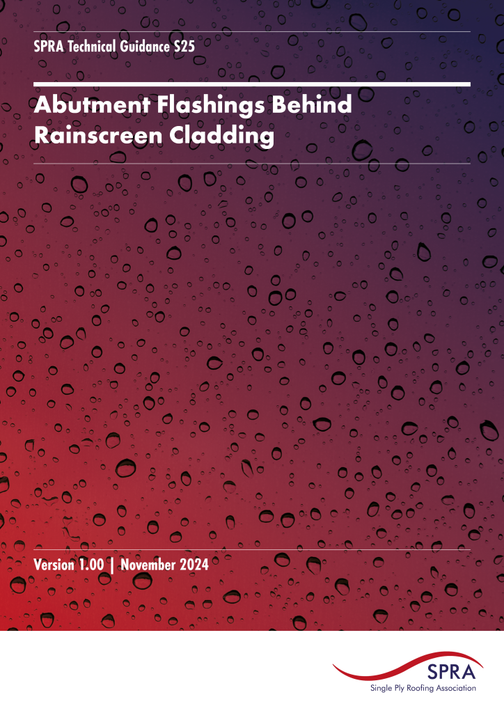 S25 Abutment Flashings Behind Rainscreen Cladding - SPRA